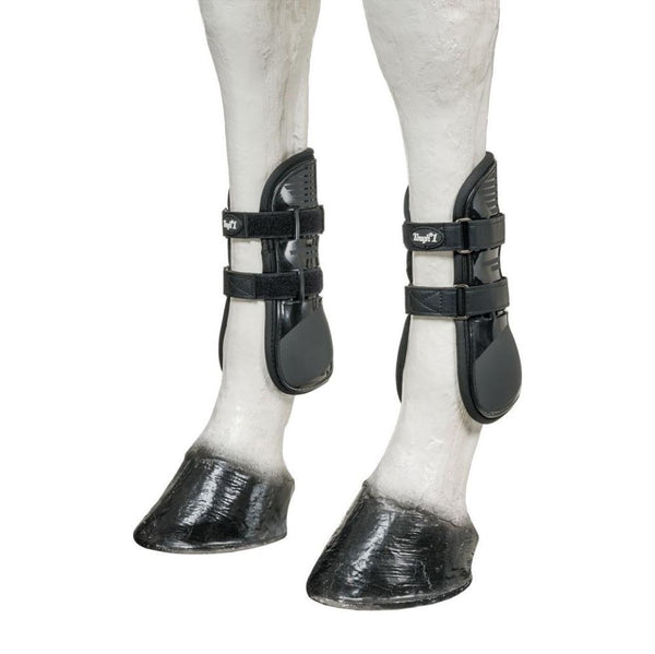 Tough 1 Black Open Front Tendon Splint Boots