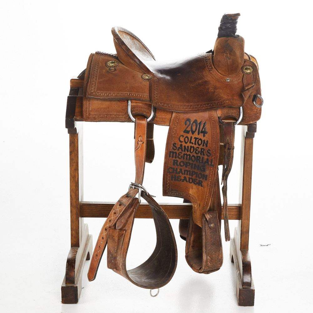 Used 15in Tod Slone Trophy Team Roper