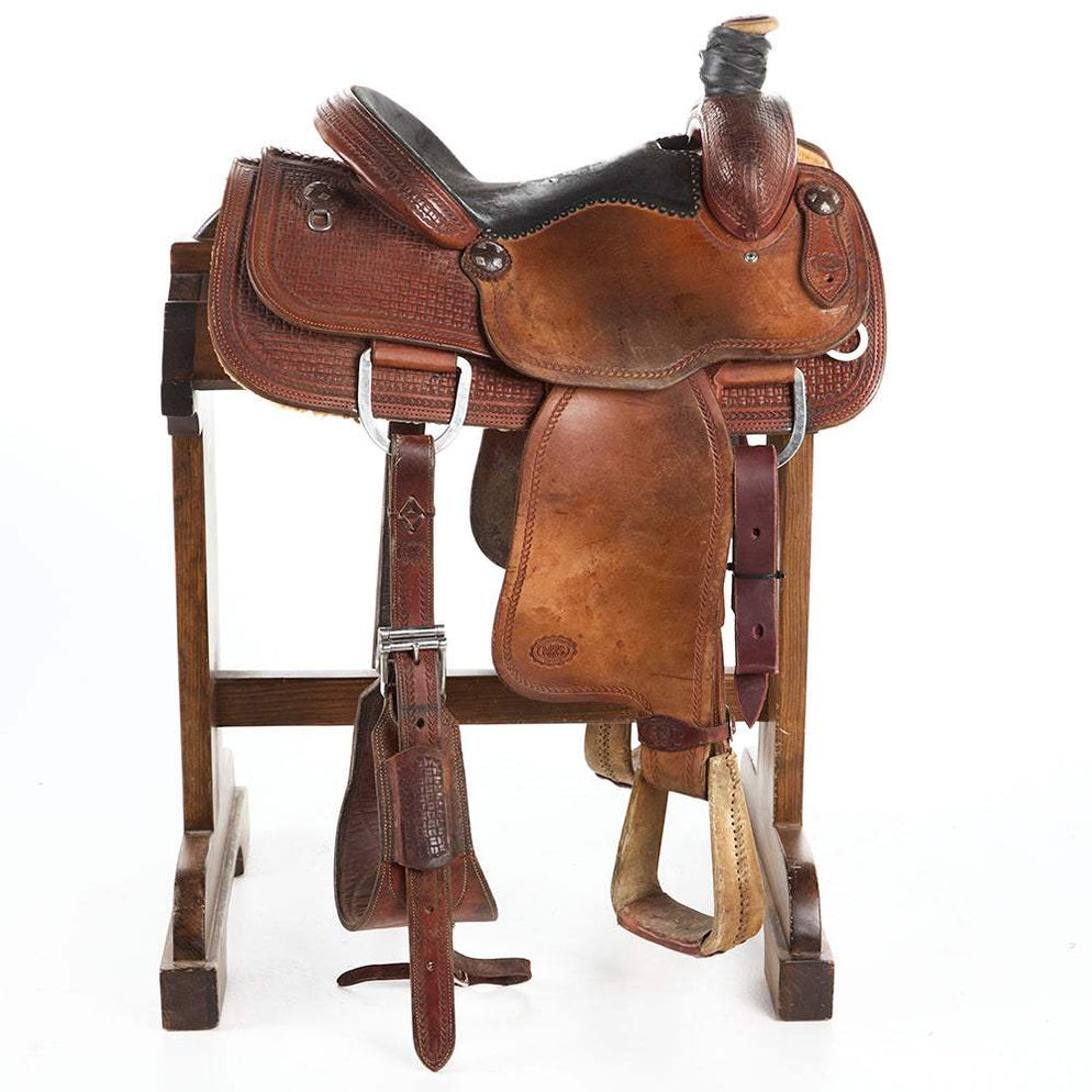Nrs Pro Series 14.5in Used Team Roping Saddle