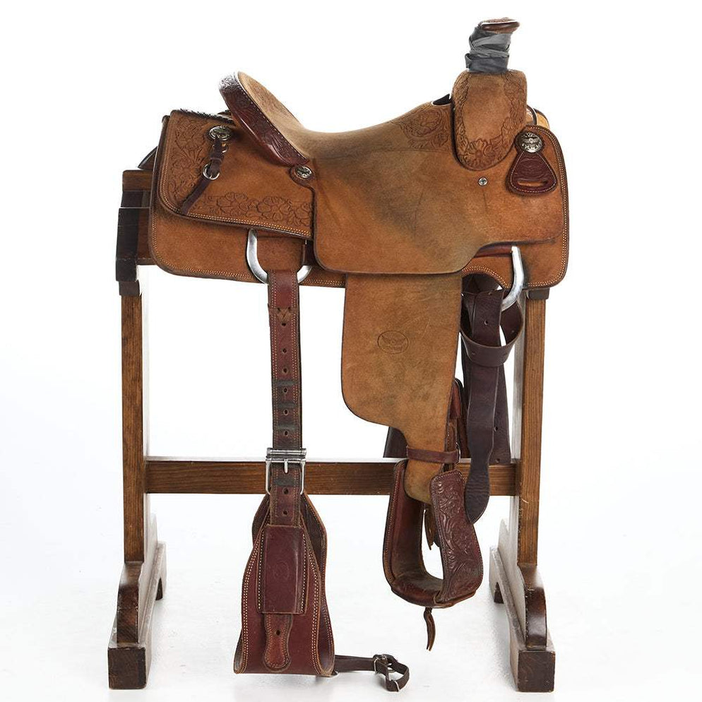 NRS Used 14in Cactus Relentless Team Roping Saddle