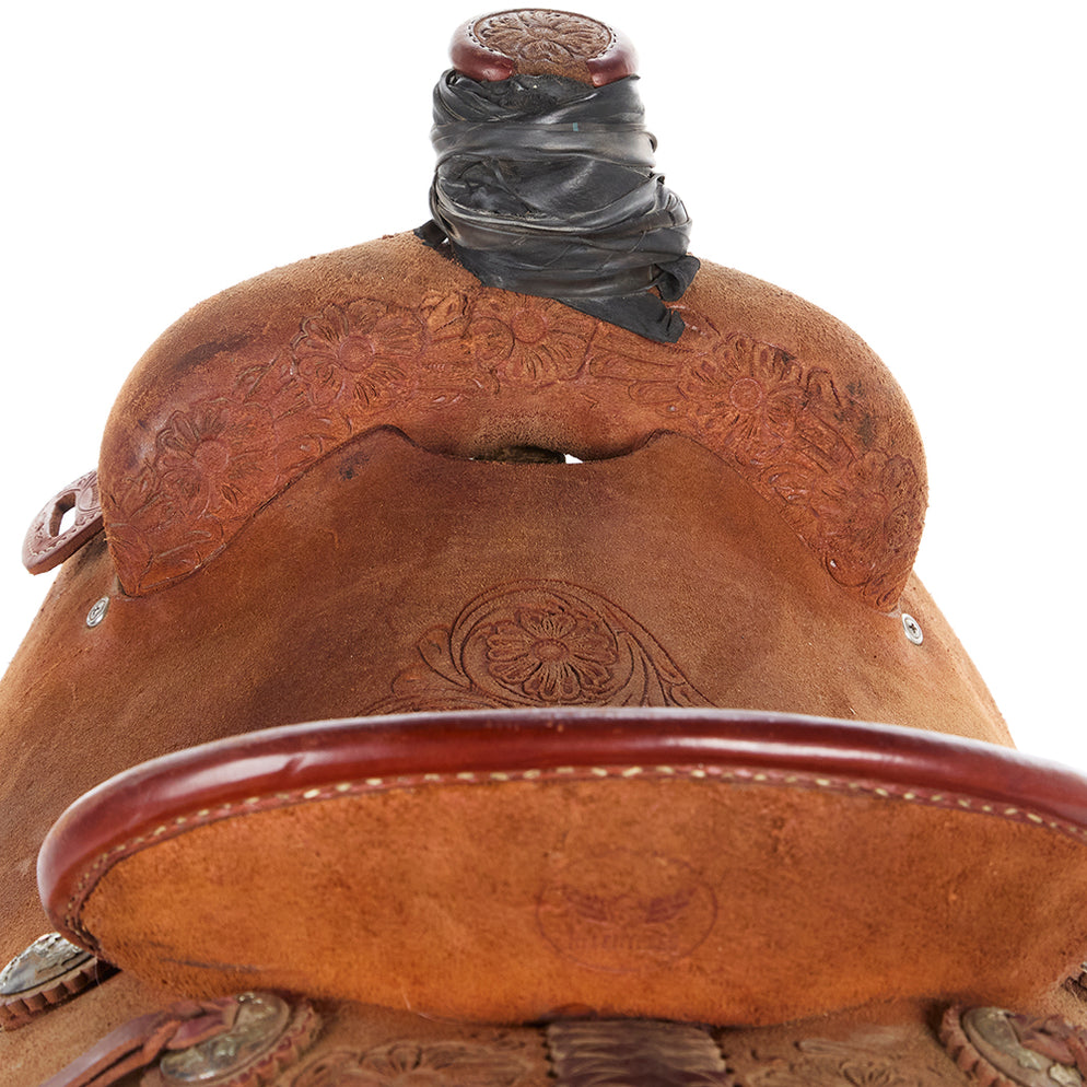 Cactus Saddlery Used 15in Relentless Tooled Roughout Team Roper