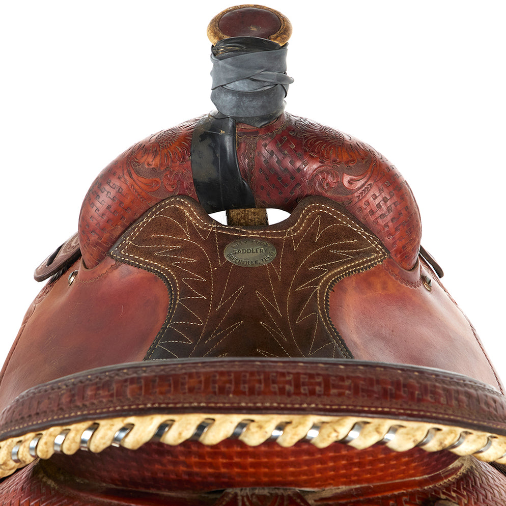 Billy Cook Used 15.5in 3/4 Breed Combo Tooled Team Roper