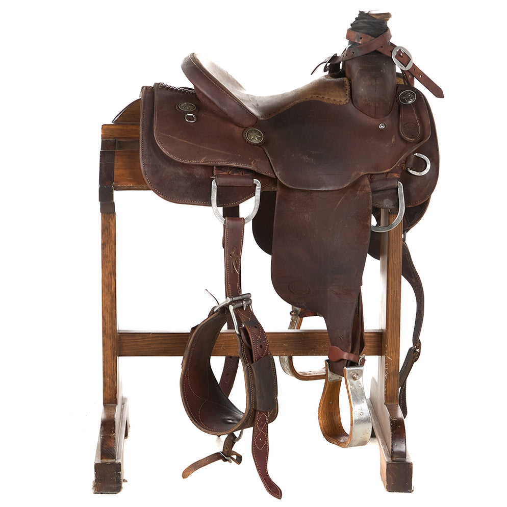 Nrs Pro Series Used 14in Roughout Padded Seat Team Roper
