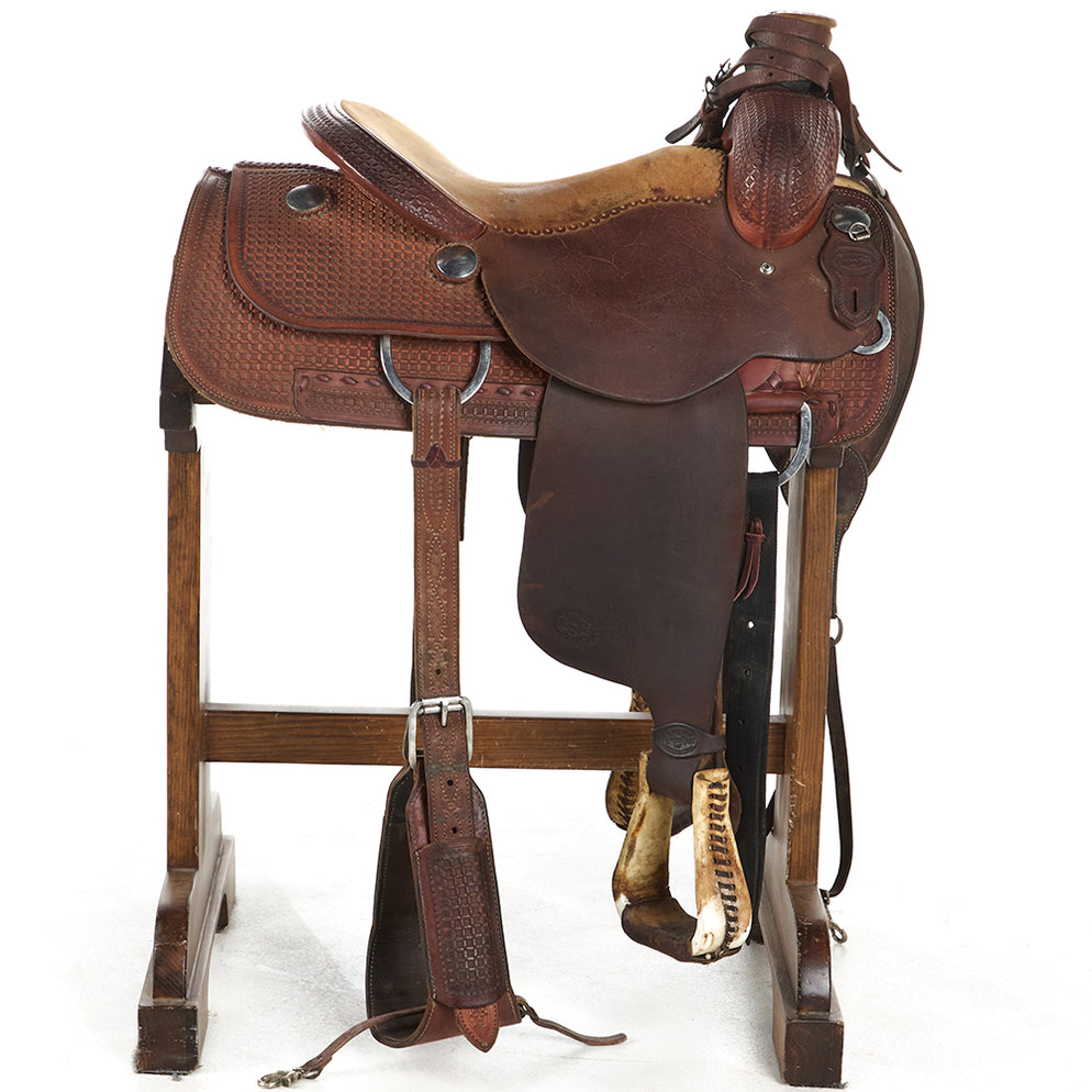 M.L. Leddys Used 16in Cowboy Tack Ranch Roper