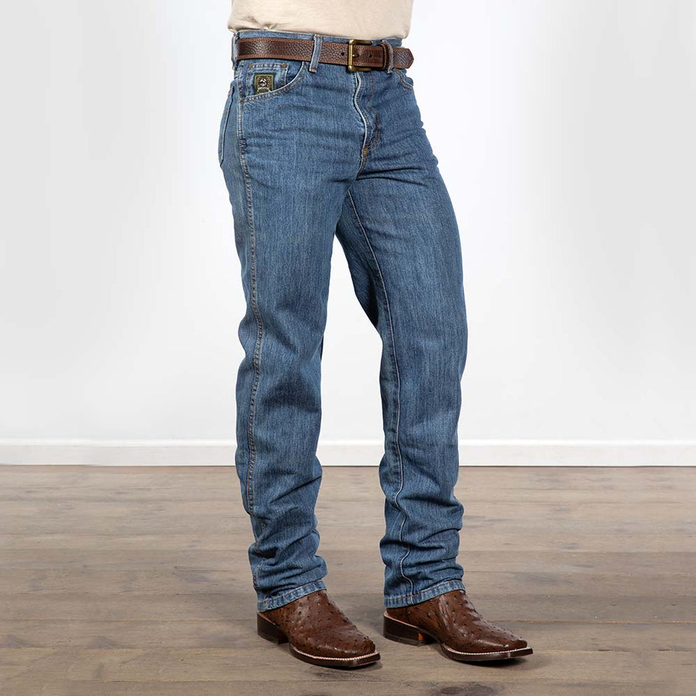 Cinch Men's Green Label Original Fit Medium Stonewash Jeans