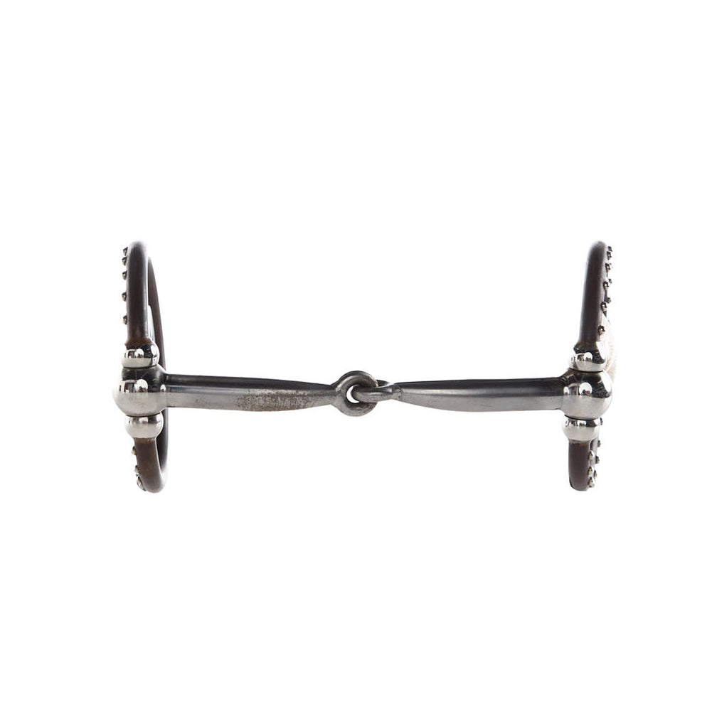 Tom Balding Bits Smooth Antique Brown Concho Snaffle Bit