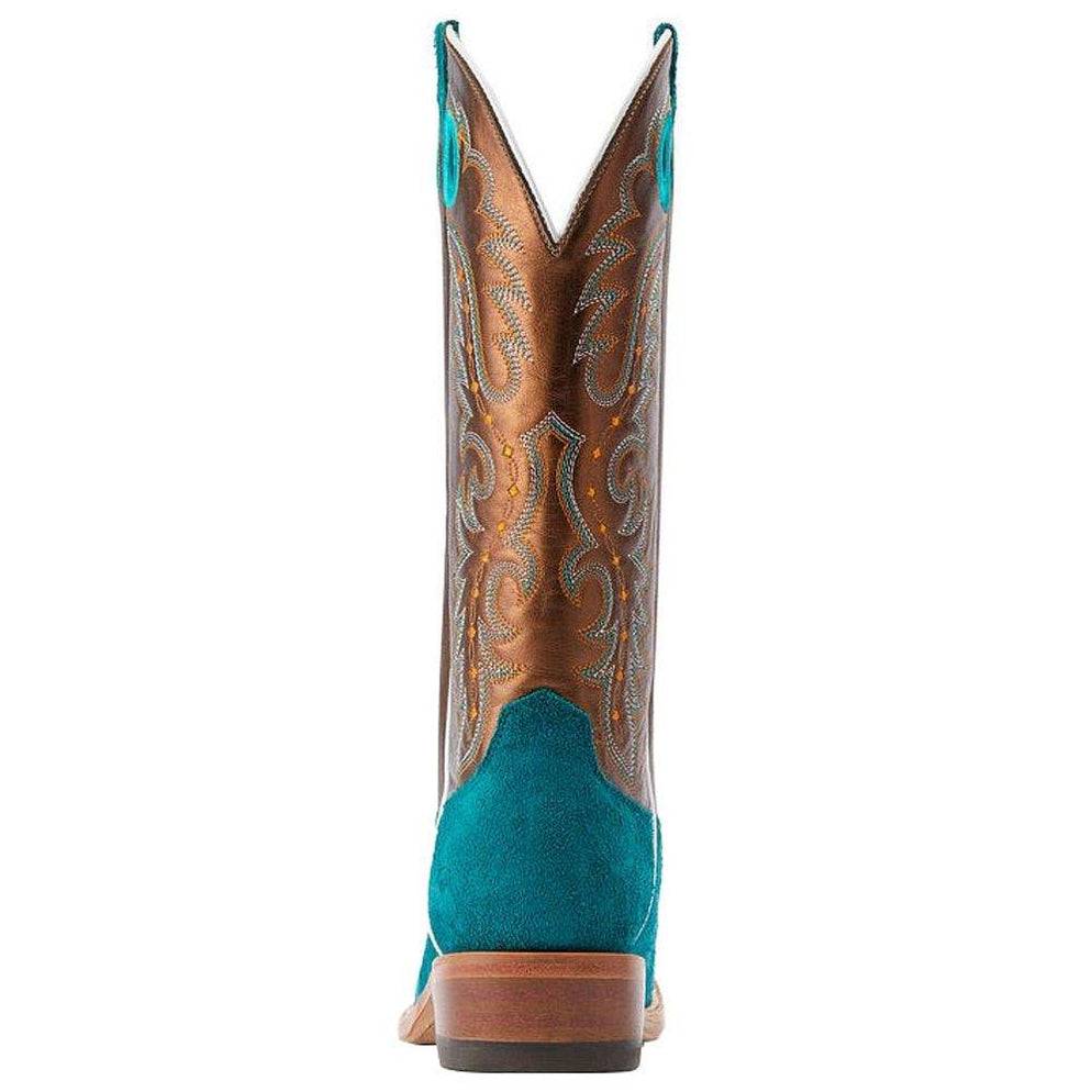 Ariat Womens Futurity Boon Ancient Turqouise Roughout Gilded Mocha Top