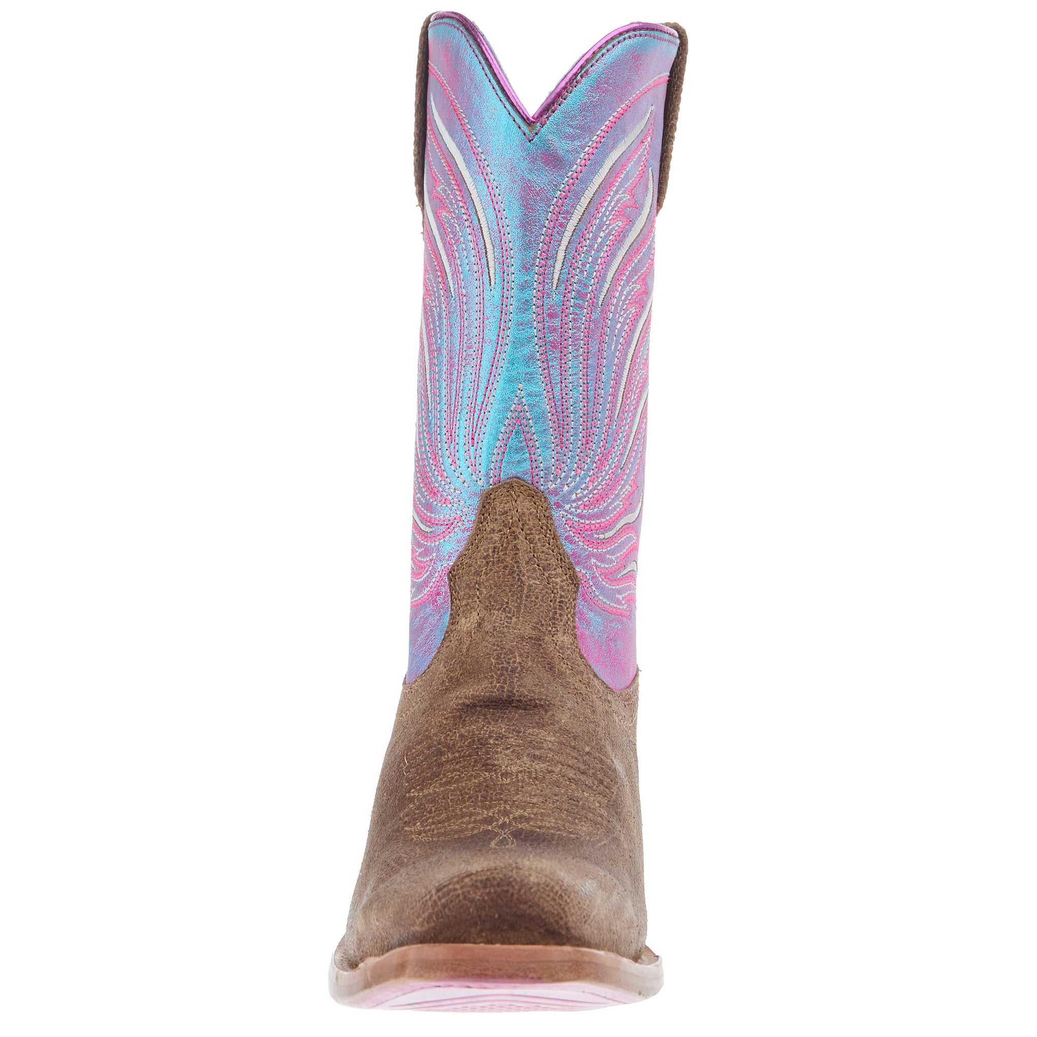 Ariat Women`s Futurity Dash Tan Vamp 10In Multi Pink Top Boot