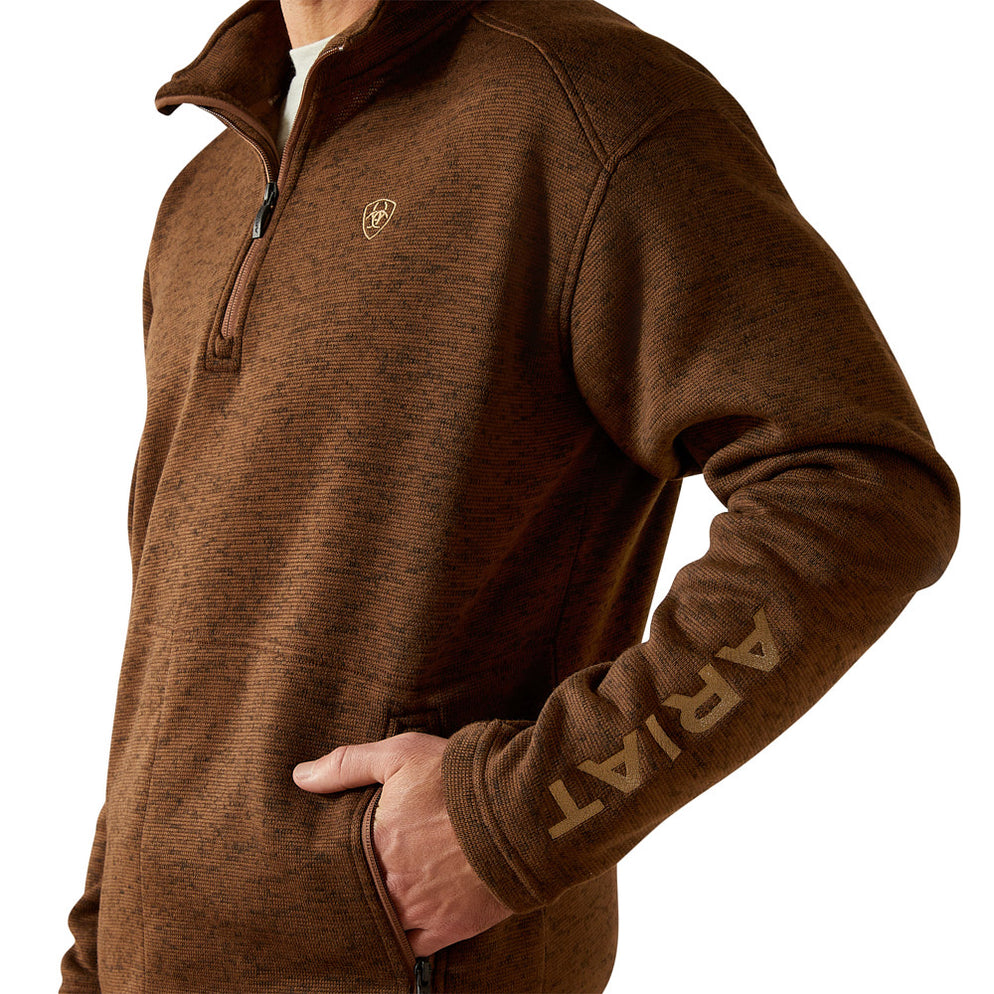 Ariat Men's Khaki Caldwell Reinforced Snap Sweater
