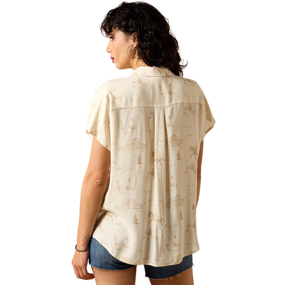 Ariat Women's Turtledove Ranchscape Badlands Shirt