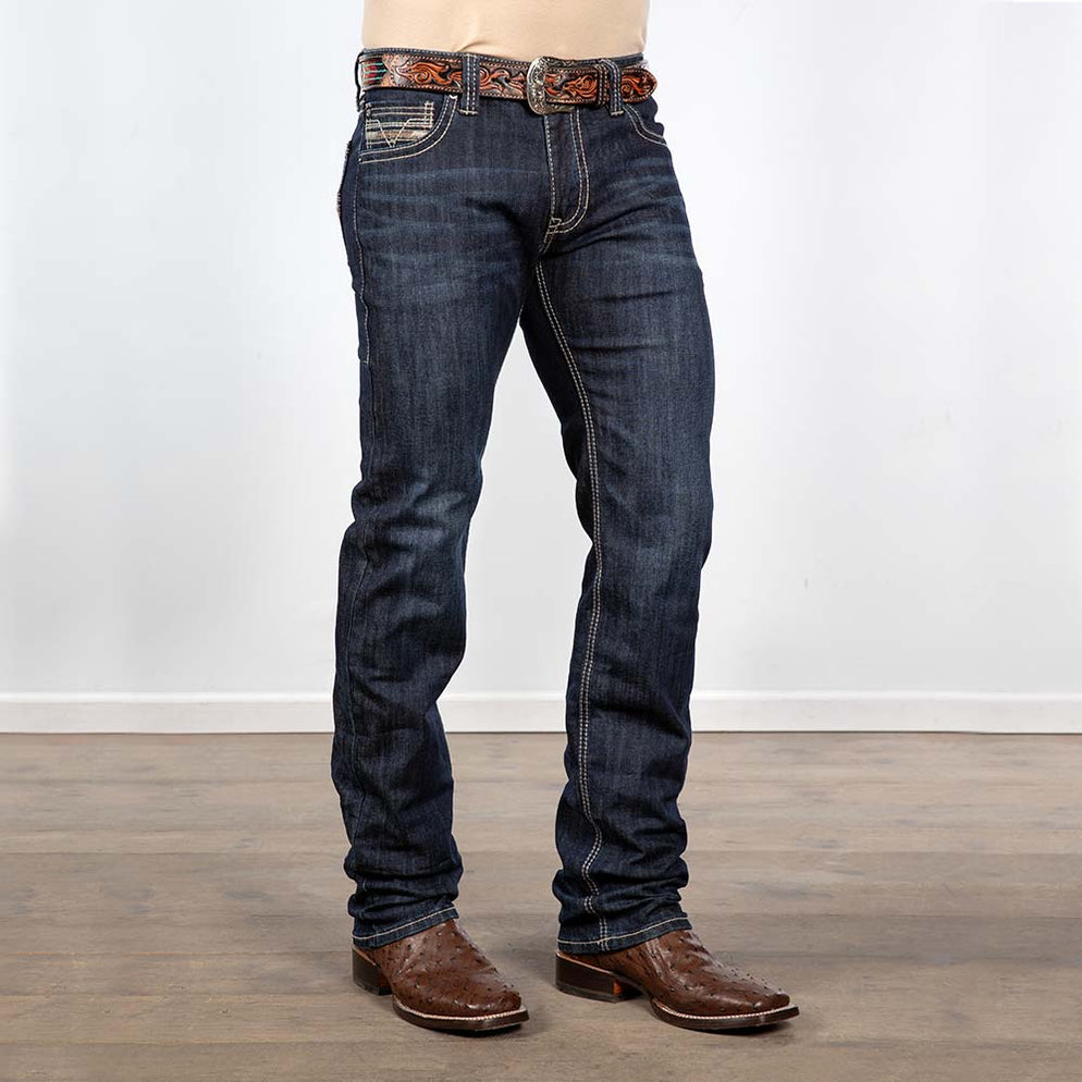 Rock & Roll Denim Revolver Reflex Pleather Embroidered Jeans
