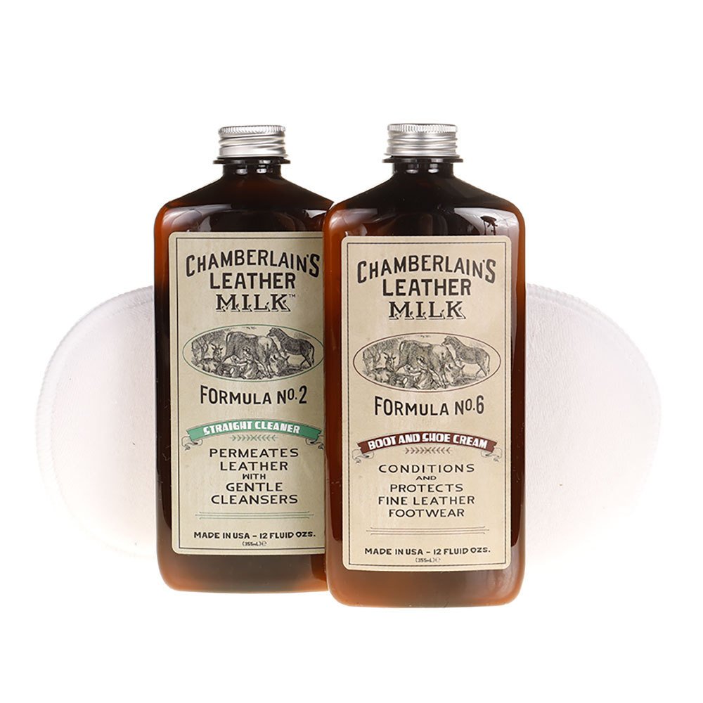 Chamberlain's Leather Milk Clean and Condition Boot and Shoe Care Set