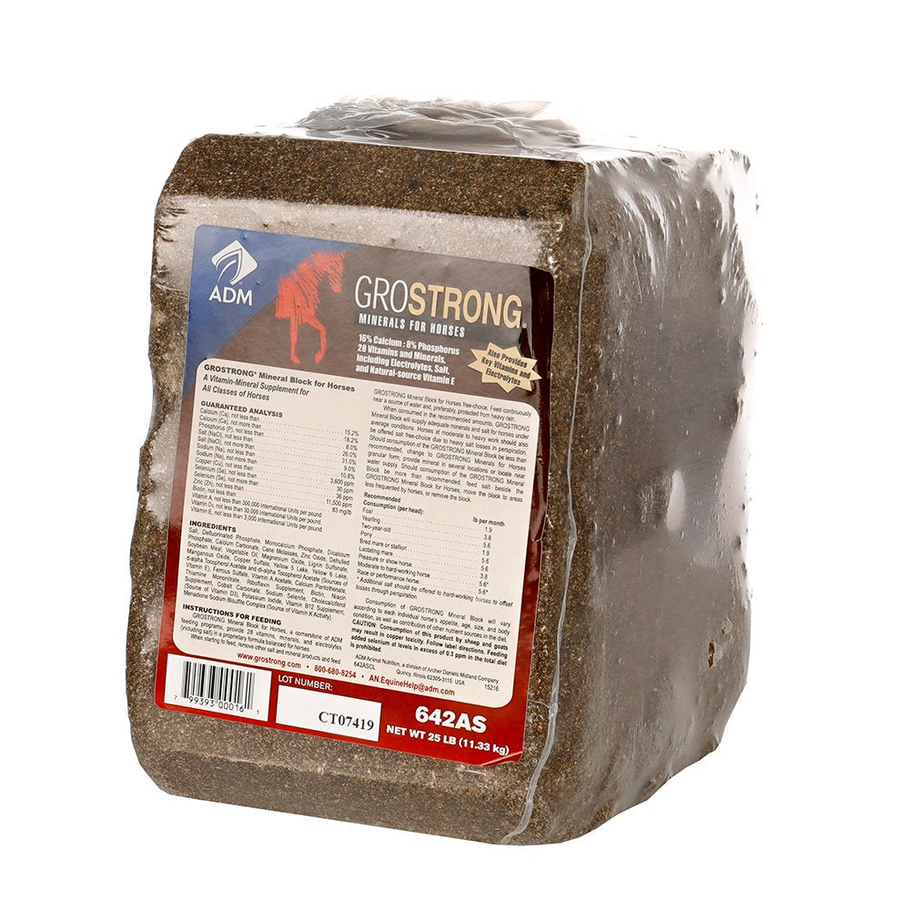 Adm Animal Nutrition GROSTRONG Mineral Block 25lb