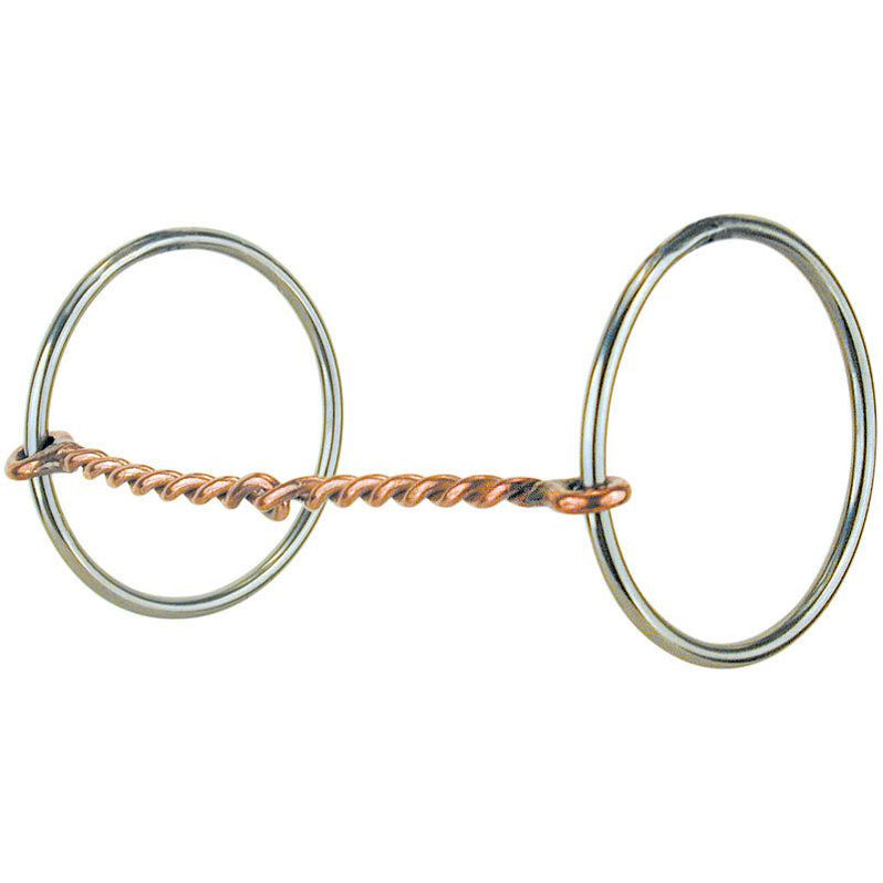 Reinsman Twisted Copper Light Loose Ring Snaffle Bit