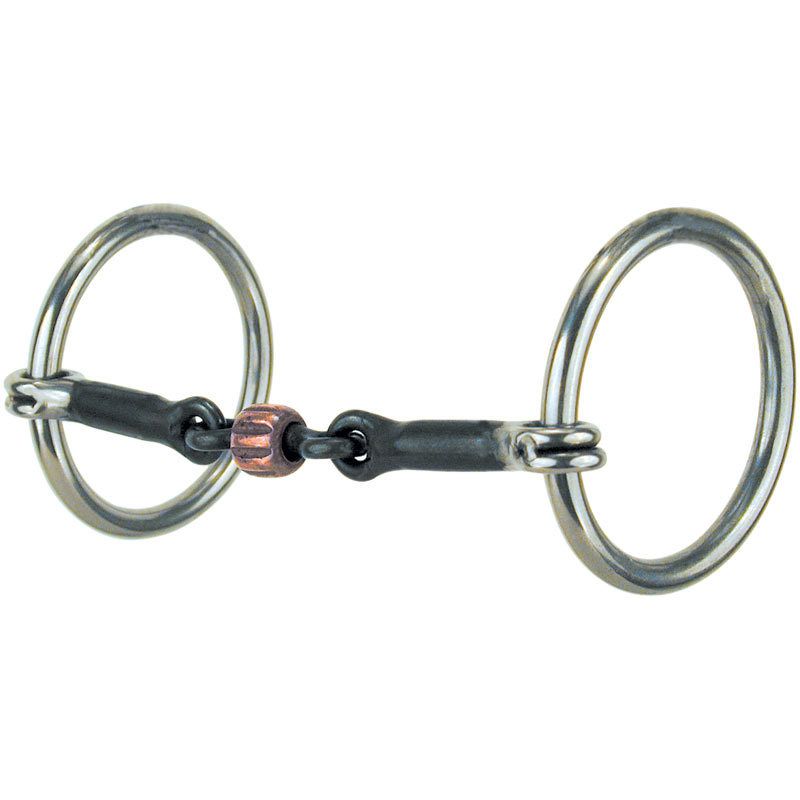 Reinsman Sweet Iron Copper Roller Loose Ring Snaffle Bit