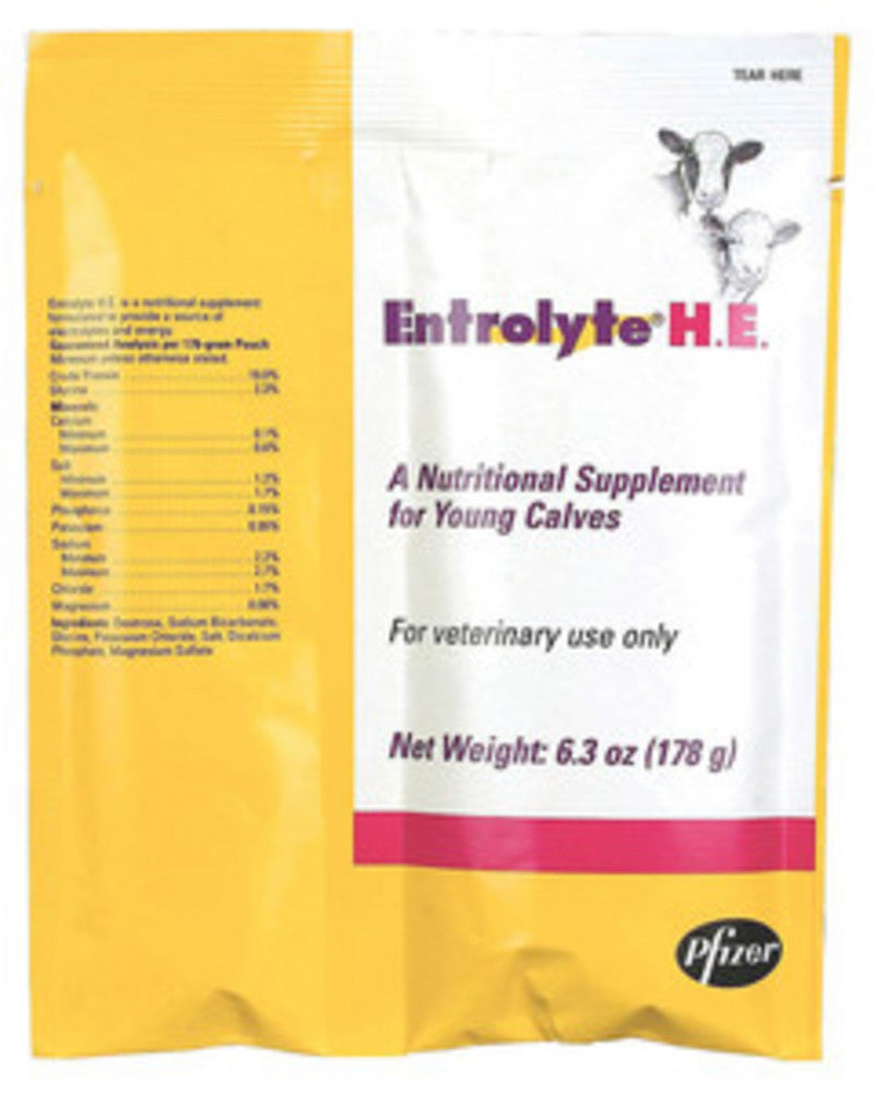Zoetis Animal Health Entrolyte H.E. Oral Powder
