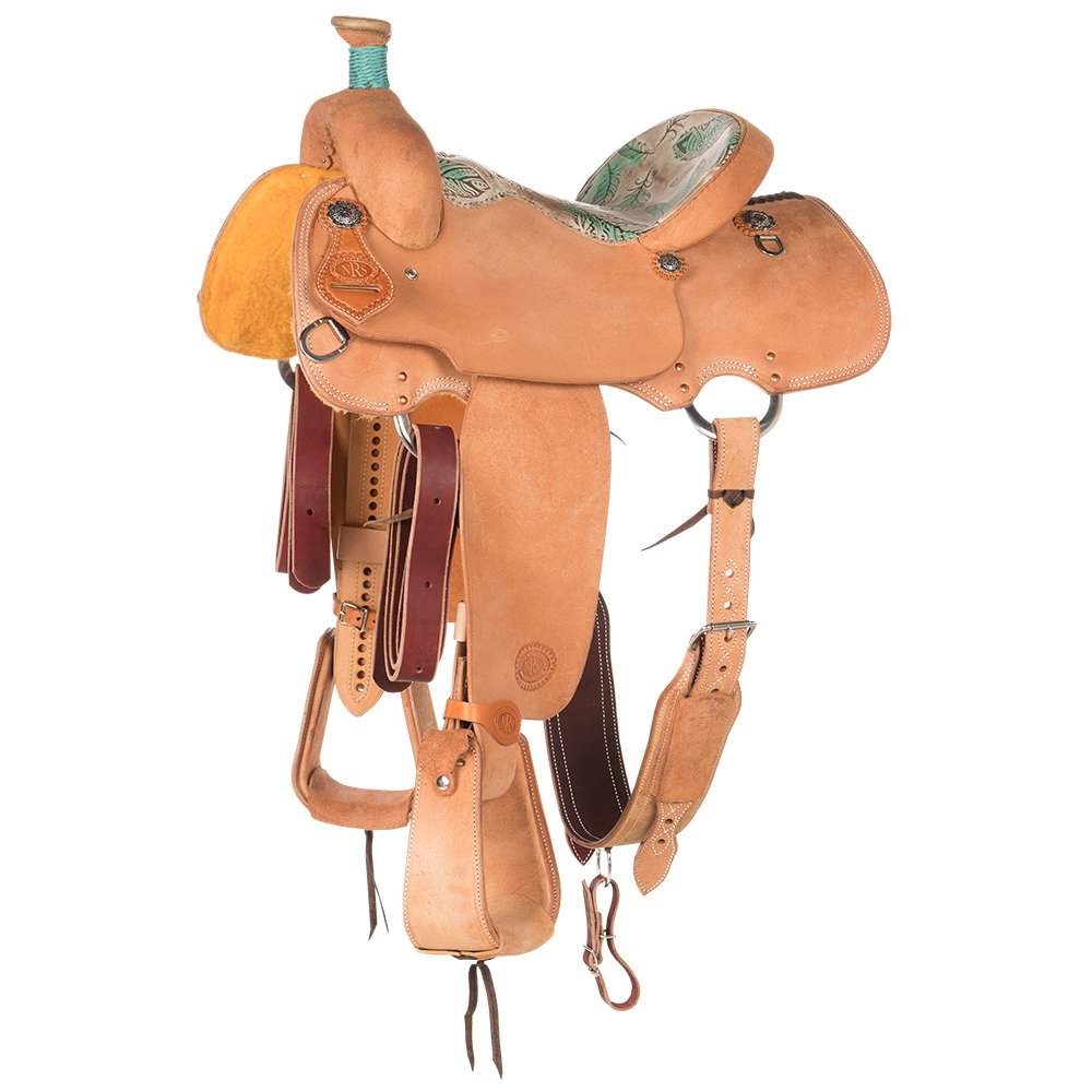NRS Turquoise Saddle | Purchase a Turquoise Horse Saddle with Feather ...
