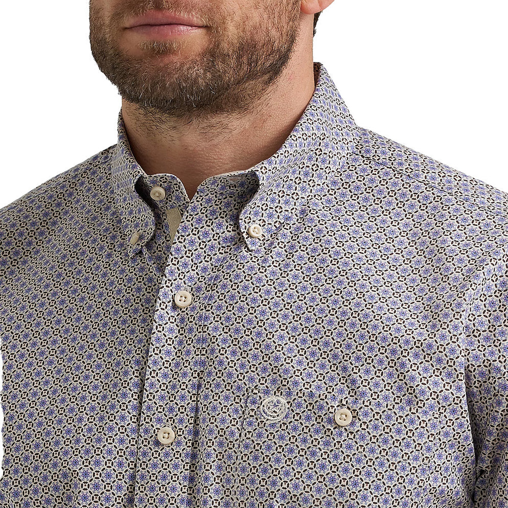 Wrangler Men's Stone Print George Strait Shirt