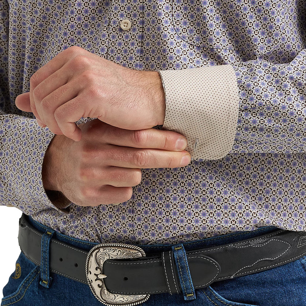 Wrangler Men's Stone Print George Strait Shirt