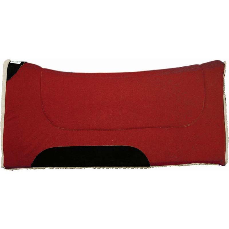 Diamond Wool Pad Company Contoured Comfort Cutter Saddle Pad 1 in