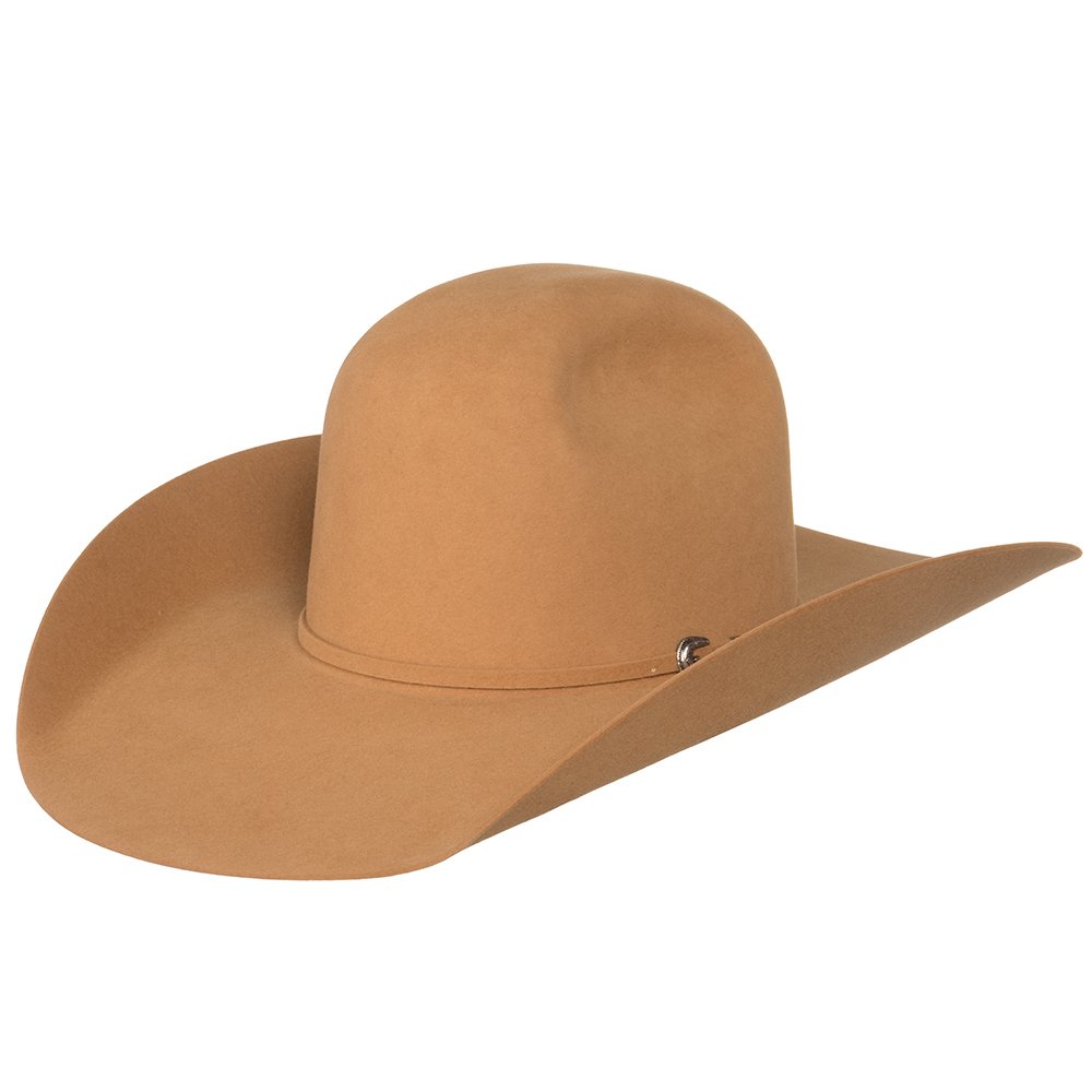 Rodeo King 7X Camel Self Band 4 1/2` Brim