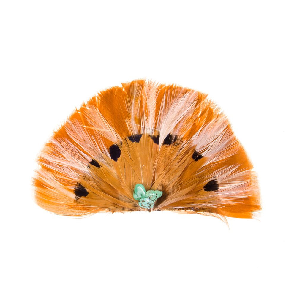 Austin Accent Inc. Smaller Brown Feather Crest