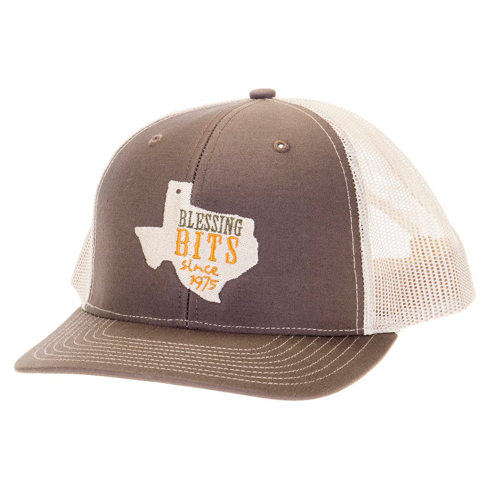 Blessing Bits Embroidered Logo Brown/Tan Cap