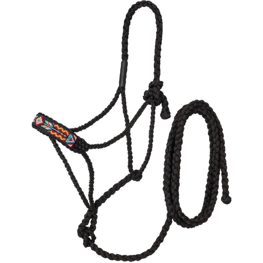 Tough 1 Mule Tape Halter with Beaded Nose and 10ft Lead Rope
