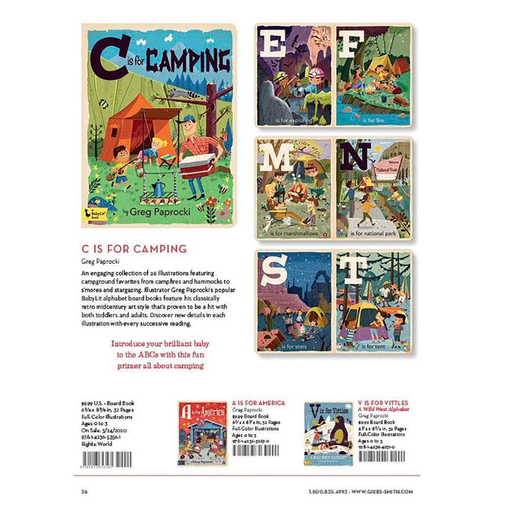 NRS C Is For Camping Alphabet Book