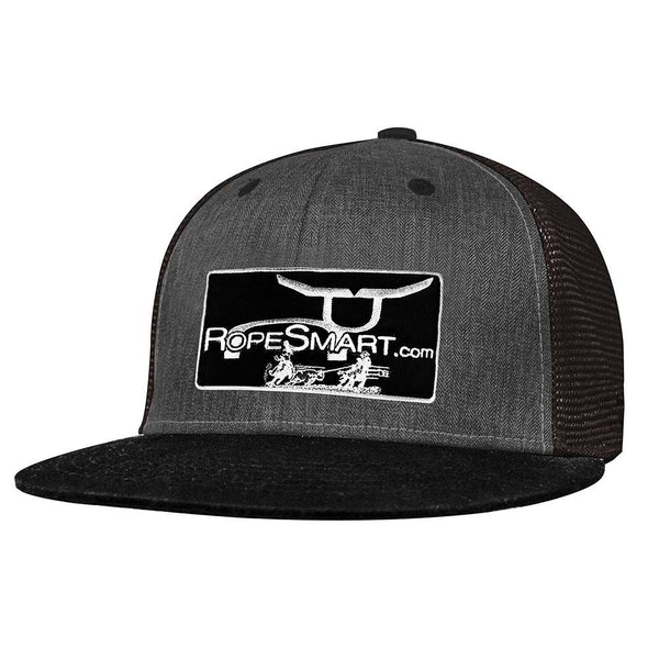 Ropesmart Rope Smart Black Patch Trucker Snapback Cap