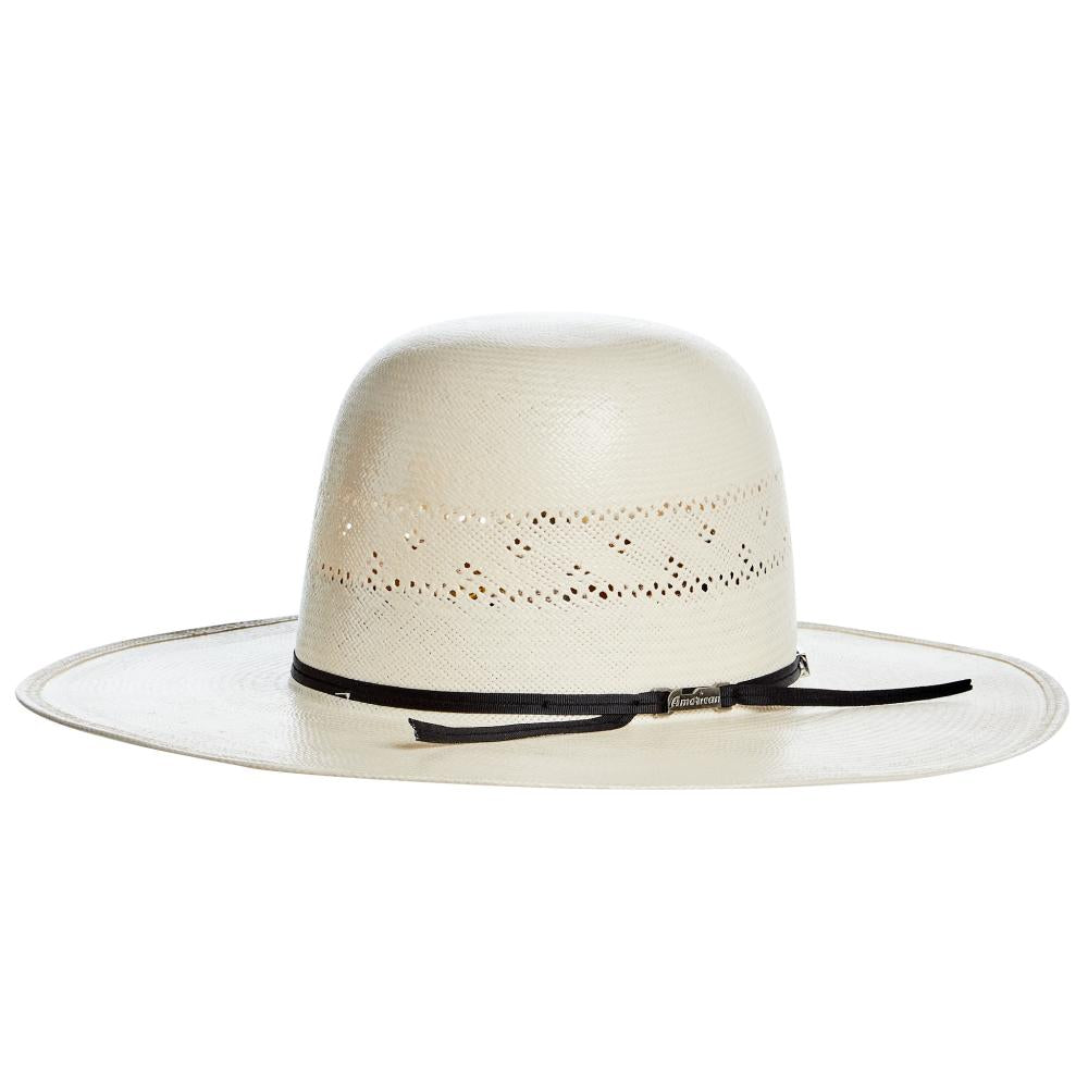 American Hats AHC Ivory 7210 4 1/2in. Brim Open Crown Straw Cowboy Hat