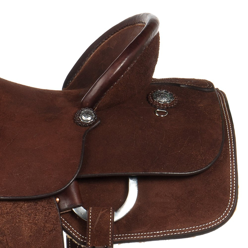 Nrs Competitors Chocolate Roughout Pencil Roll Team Roping Saddle