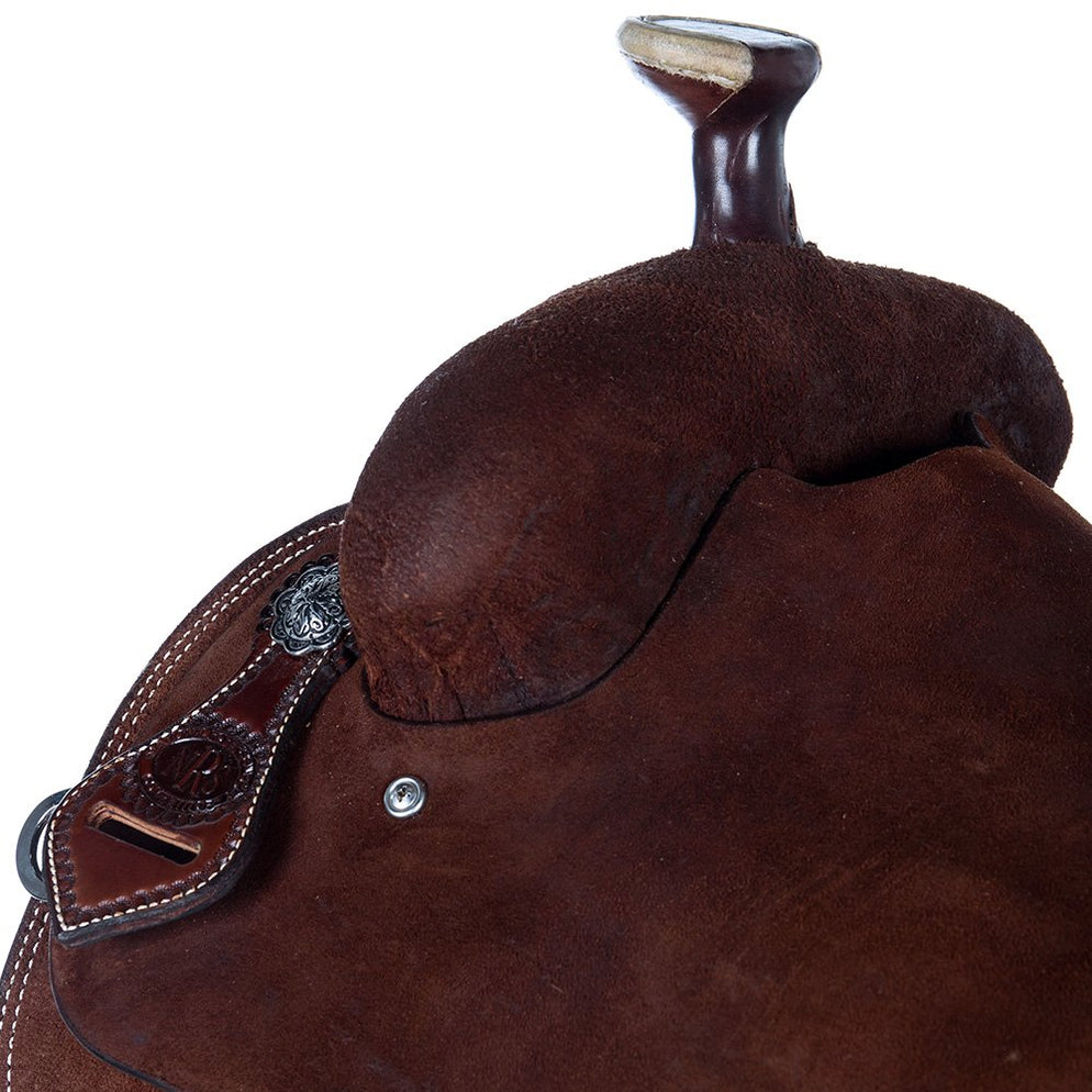 Nrs Competitors Chocolate Roughout Team Roping Saddle — NRS