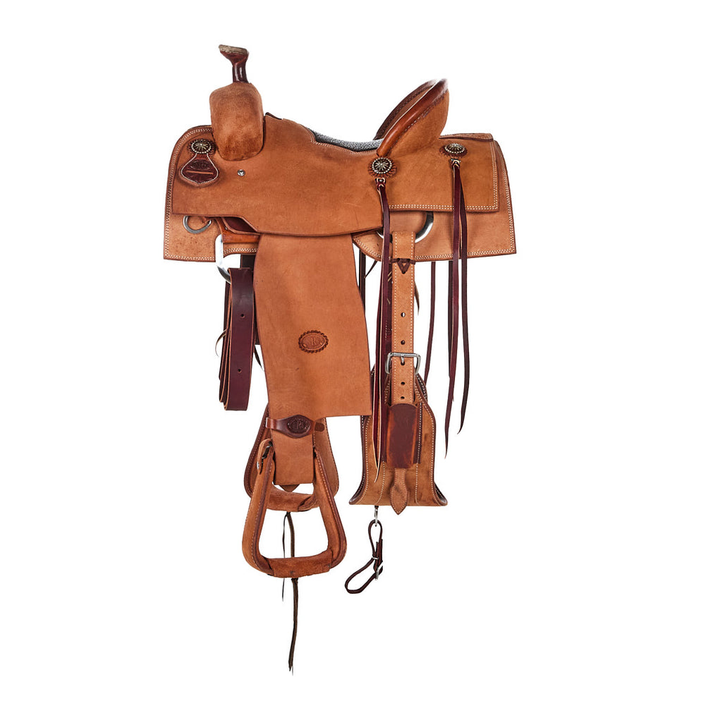 Nrs Competitors Heavy Oil Roughout Team Roper with Inlaid Bullhide Sea