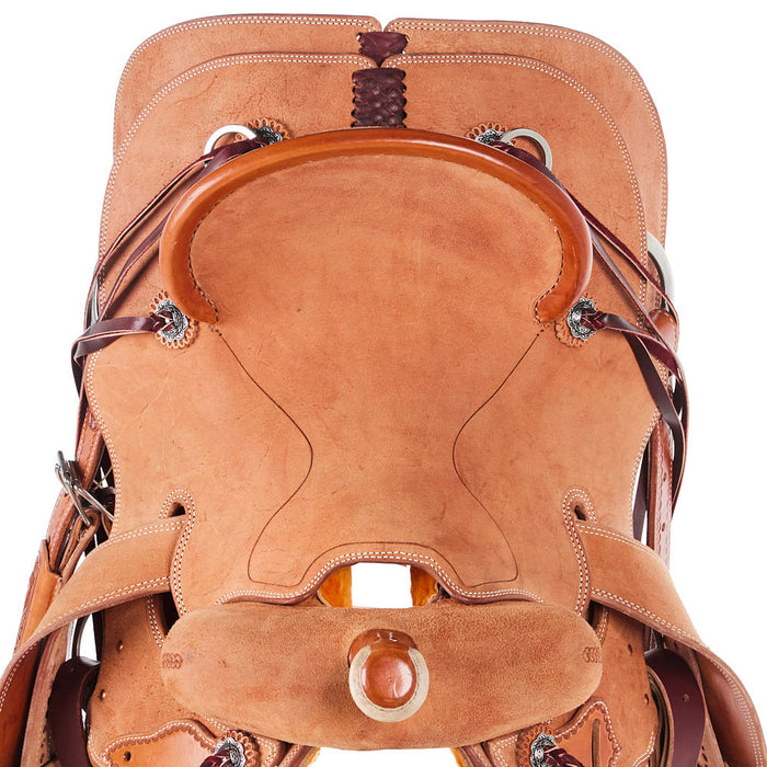 Nrs Pro Series Roughout Seat Rig Will James Ranch Roping Saddle