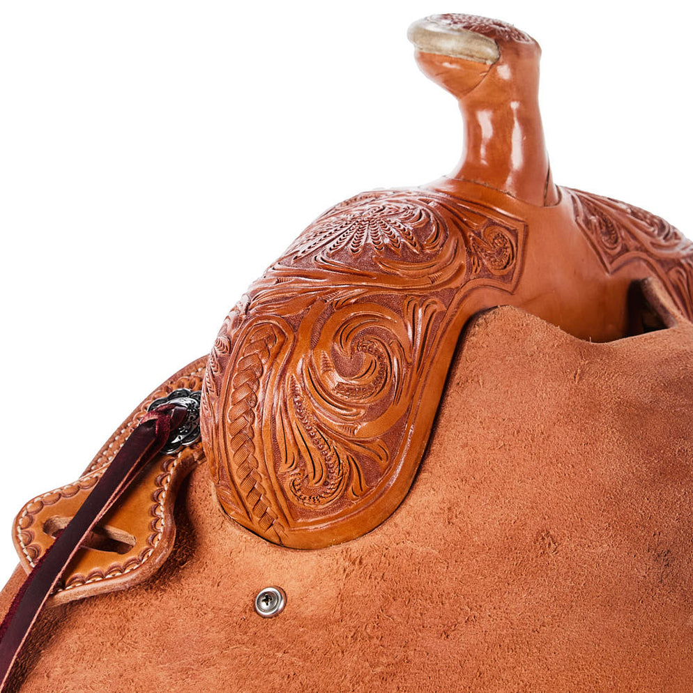 Nrs Pro Series 1/8 Breed Poinsettia Will James Ranch Roping Saddle