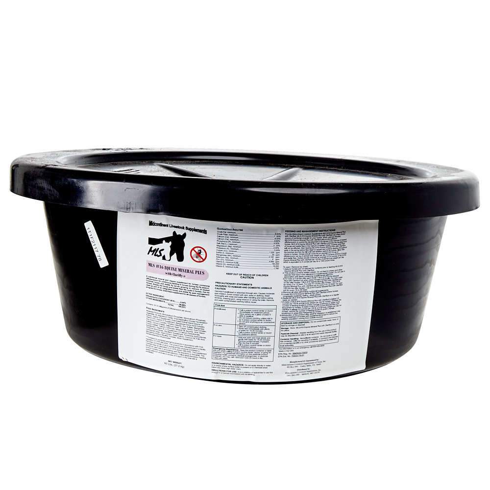 Mls #16 Equine Mineral Tub w/ Clarifly 60lb