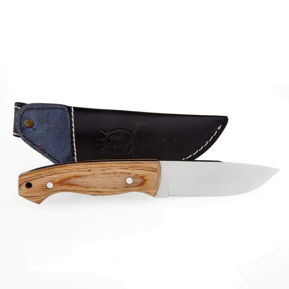 Rill Simple Tools, Llc Fixed Woodcutter Stainless Steel Knife w/Sheath