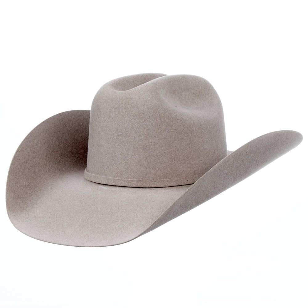 American Hats AHC 40X Rancher Crease Natural 4 1/2in. Brim Felt Cowboy ...