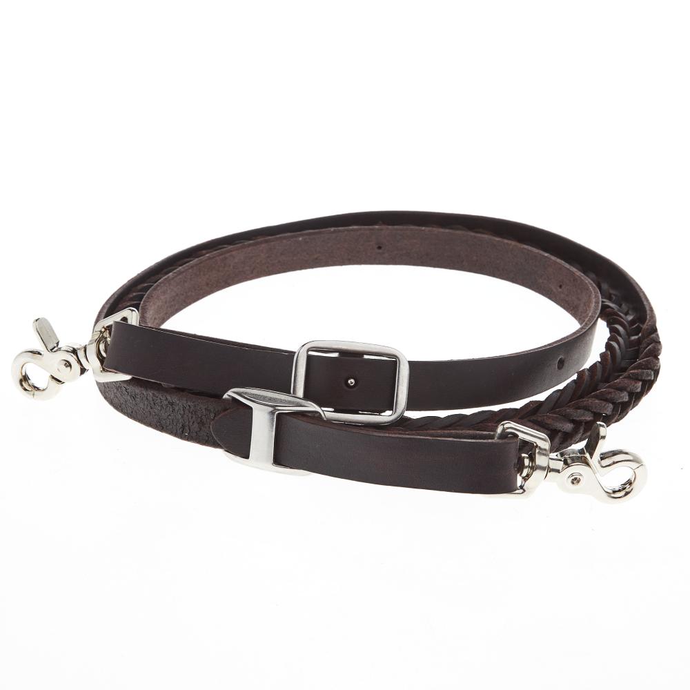 Martin Saddlery 3/4in 5 Plait Braided Leather Rein