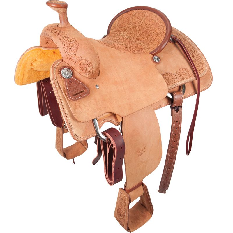 Cactus Saddlery Relentless Rough-Out Team Roper Saddle — NRS