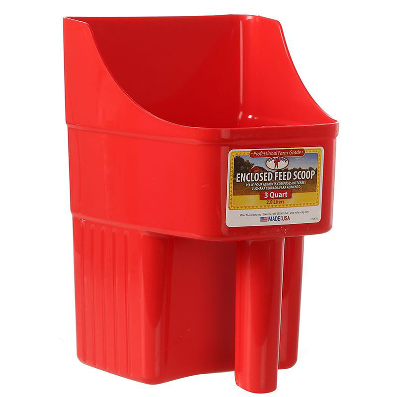 Little Giant 3 Quart Plastic Enclosed Feed Scoop