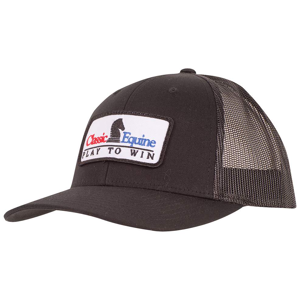 Classic Black Embroidered Patch Logo Cap