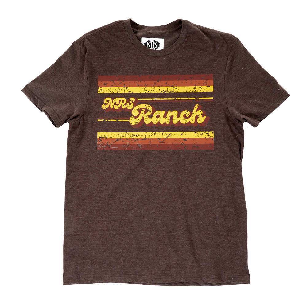 NRS Ranch Logo Heathered Brown Tee