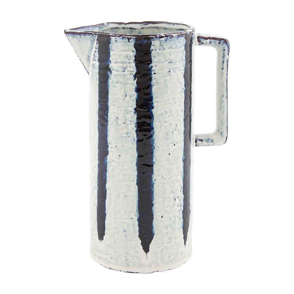 Mud Pie Black Stripe Pitcher
