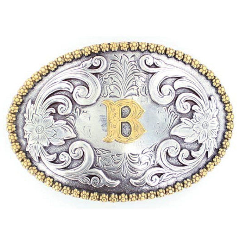 M&F B Initial Belt Buckle