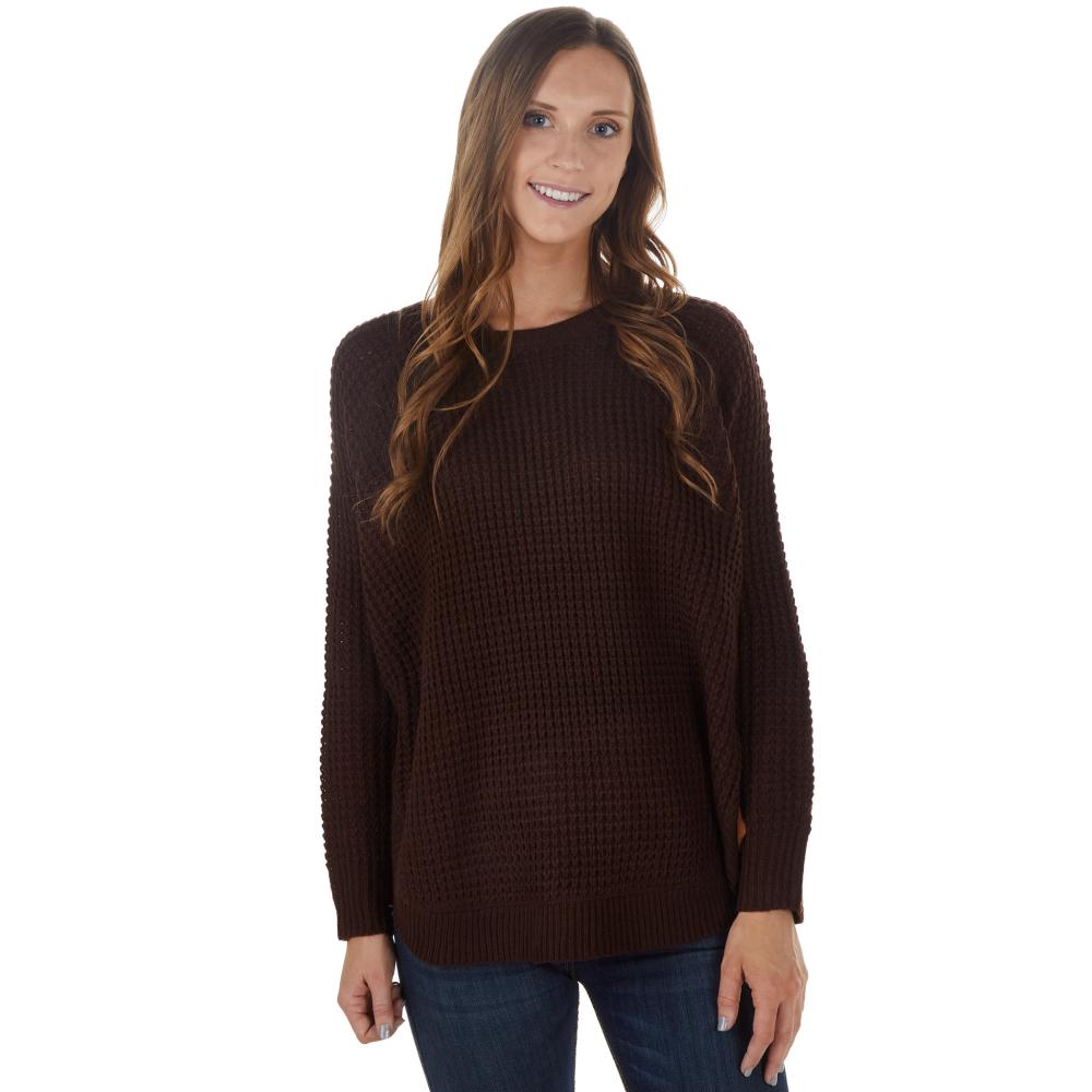 Cotton And Rye Outfitters Women's Waffle Knit Brown Sweater — NRS
