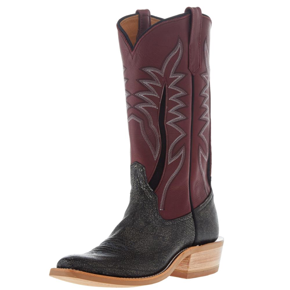 Rios Of Mercedes Men's Grey Cape Buffalo 13in Oxblood Waxy Kansas Top