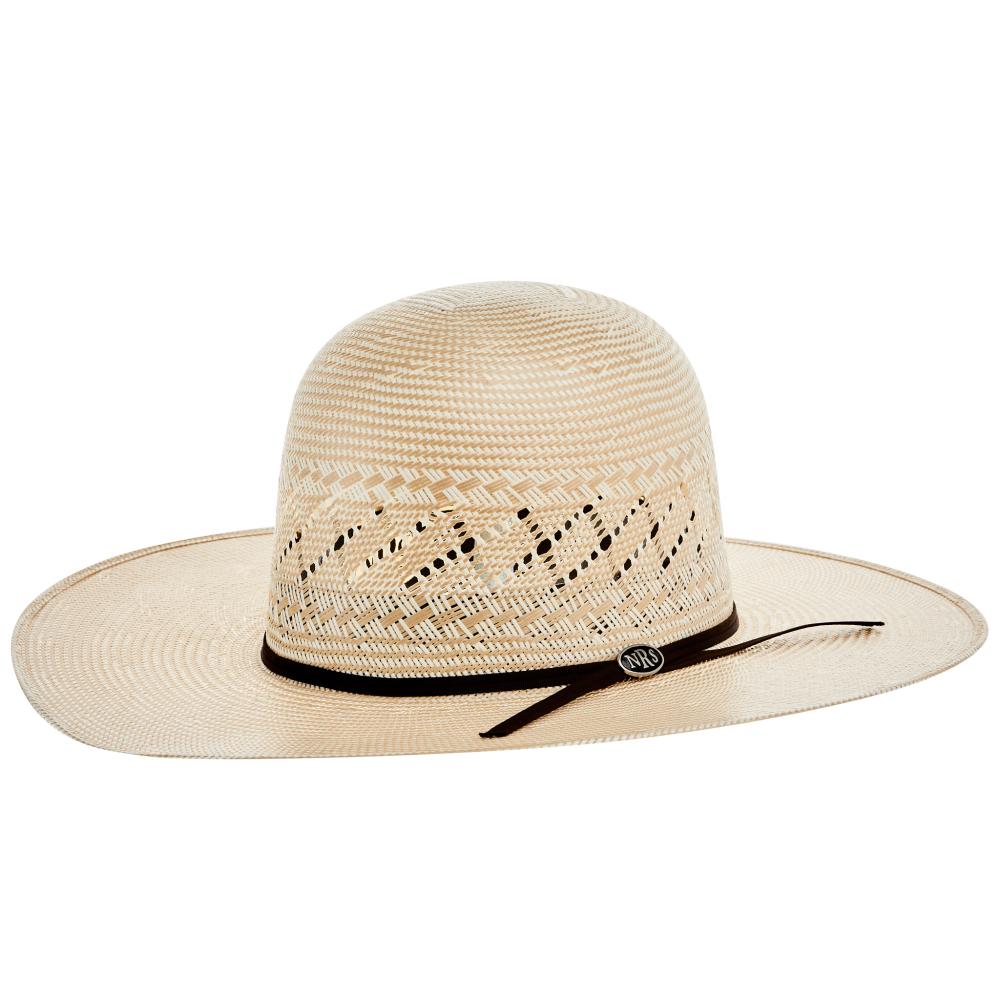20X Two Tone with Diamond Vent 4 1/4 Inch Brim Open Crown Straw Cowboy