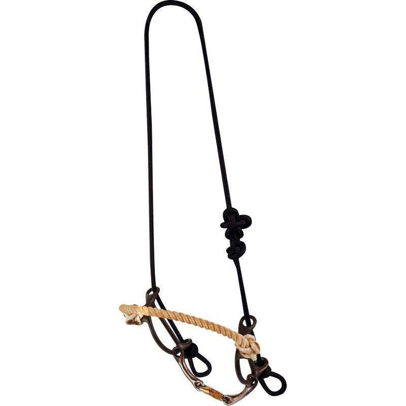 Dutton Bits Smooth Dogbone Sliding Draw Gag & Rope Nose Gag Bit